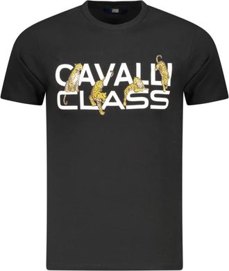 Cavalli Kurz&auml;rmeliges T-Shirt - - Tops - Herren - Schwarzk - M