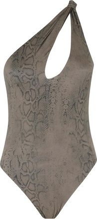 Federica Tosi Femme, Maillots de bain, Vert, Taille: 36 FR Maillot de bain une pi&egrave;ce asym&eacute;trique avec d&eacute;coupe