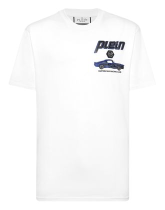 Philipp Plein Jersey T-Shirt Round Neck Ss Cars Racing
