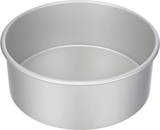 Decora 0062613 Professionelle runde Backform Ø 25 x 10 h cm, Aus eloxiertem Aluminium, Ohne Schweißpunkte, Professionelles Design