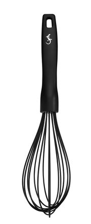 Lurch 240609 Smart Tool Schneebesen aus BPA-freiem Platin Silikon mit Nylonkern, 32cm, Schwarz