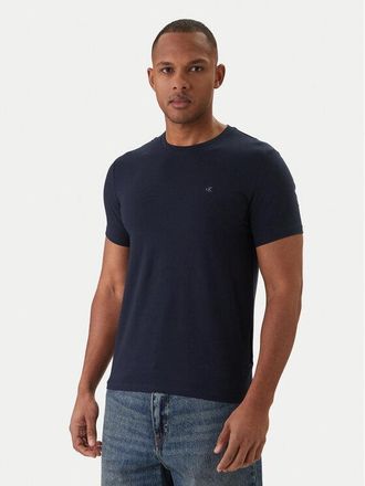 Calvin Klein T-Shirt LV04LC240G Dunkelblau Slim Fit