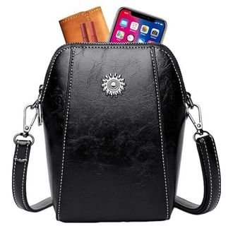 Generic Sac &agrave; bandouli&egrave;re pour femme - Cuir assorti, sac &agrave; main pour t&eacute;l&eacute;phone, organiseur &agrave; bandouli&egrave;re l&eacute;ger | Sac portable pour le shopping, les voyages et