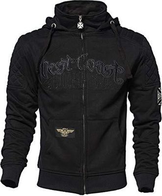 West Coast Choppers Choppers Por Vida Sweat &agrave; capuche zipp&eacute; pour homme, Noir, XXL