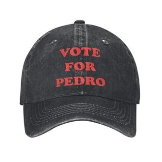 Generic Casquette dHomme, Casquette de Baseball lav&eacute;e, votez pour Pedro Chapeau Routier d&eacute;t&eacute; pour Un Couple, randonn&eacute;e d&eacute;contract&eacute;e, p&ecirc;che, Soleil, Casquettes