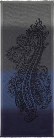 Etro Schal mit Paisleymuster - Blau