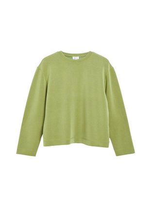 s.Oliver Sweatshirt Sweatshirt Scuba-Sweatshirt mit weitem Arm