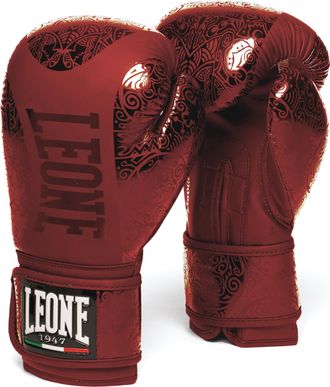 LEONE 1947 New Maori Boxhandschuhe, Burgunderrot, 340 g, GN070