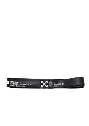 Off-white Off-White Black Rubber Logo Buckle Belt