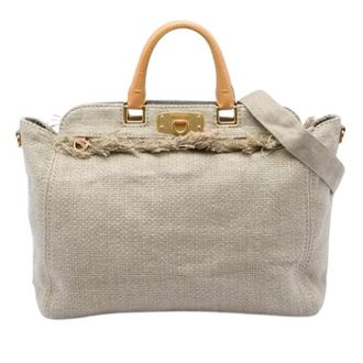 Prada Pre-owned Rattan prada-taschen - - Pre-owned - Damen - Beige - ONE SIZE
