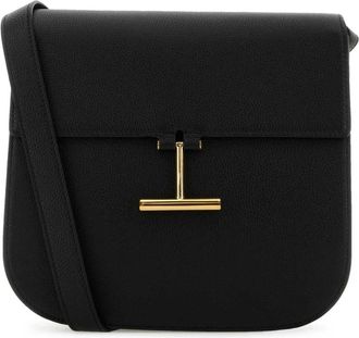 Tom Ford Femme, Sacs, Noir, Taille: ONE Size Grain Leather Medium Crossbody