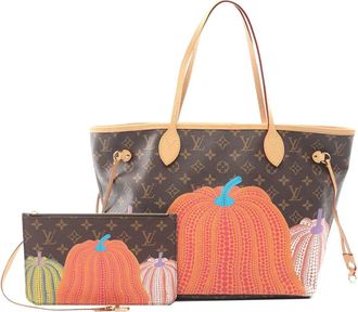 Louis Vuitton 2021-2025 Yayoi Kusama Monogram Pumpkin Neverfull MM tote bag - Braun