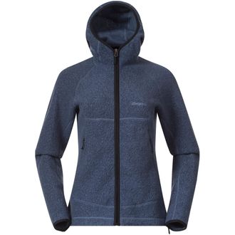 Bergans Damen Vaagaa Merino Terry Hoodie Jacke, granite blue, XL