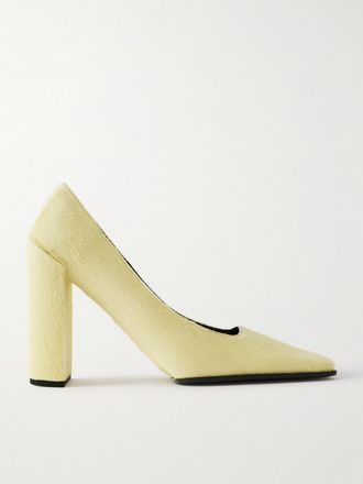 Alaia 90 Pumps Aus Kalbshaar - Gelb