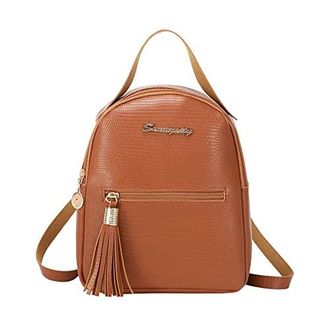 Generic Sac &agrave; dos pour ordinateur portable pour femme - D&eacute;coration &agrave; pompons - Pratique - Grande capacit&eacute; - Fermeture &eacute;clair - Sac &agrave; dos en maille pour adulte