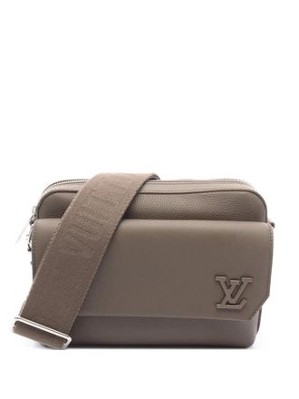 Louis Vuitton sac porté épaule en cuir à détail de logo (2021) - Marron