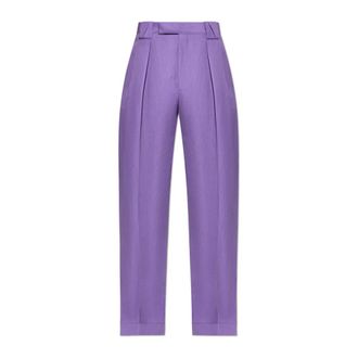 Versace Homme, Pantalons, Violet, Taille: M Creased Pantalons