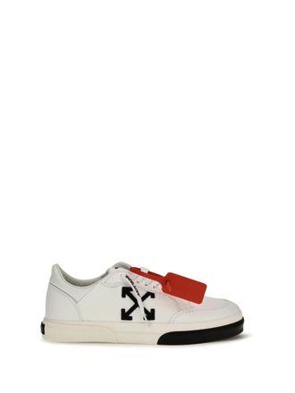 Off-white Mens Sneakers Vulcanized Low White-Black Trainers White/black