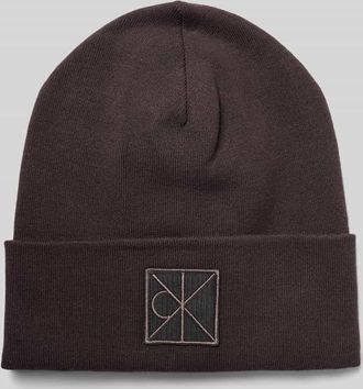 Calvin Klein Mütze aus Viskose-Mix mit Logo-Patch Modell Bea