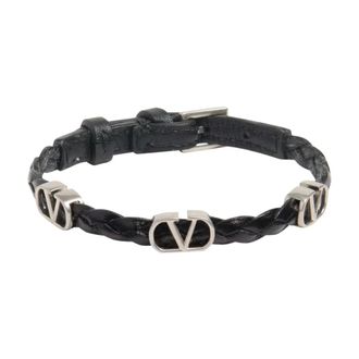 Valentino Garavani Homme, Accessoires, Noir, Taille: ONE Size Bracelet VLogo Signature