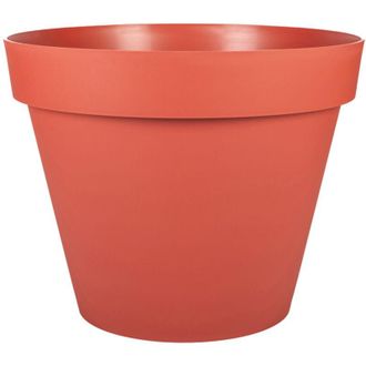 Eda Pot de fleur rond toscane &Oslash; 80 x H 66 cm - Orange terre battue - Eda