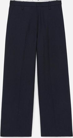 Arket Wollhose In Hopsack-Bindung -Blau