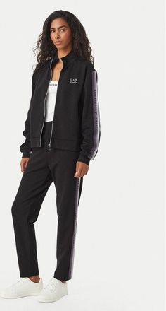 Emporio Armani Jogginganzug 7W001518 AF12501 UC001 Schwarz Regular Fit