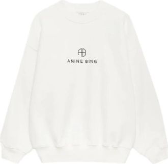 Anine Bing Femme, Sweatshirts et sweats &agrave; capuche, Blanc, Taille: 38 FR Pull Blanc