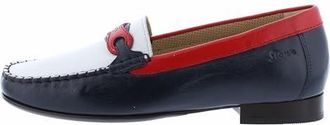 Sioux Femme Colandina Mocassin, blu/Snow/Red, 38 EU
