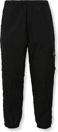 Stone Island Homme, Pantalons, Noir, Taille: W32 Pantalon de jogging coupe classique avec ourlets zipp&eacute;s