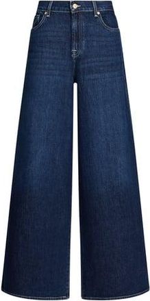 7 For All Mankind Jean large Marie en coton m&eacute;lang&eacute;