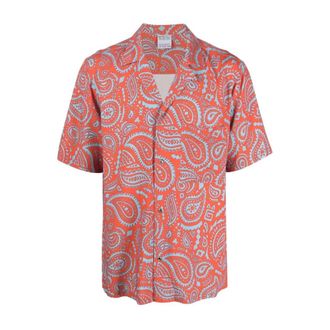 Marcelo Burlon Paisley Kurzarmhemd - - Shirts - Herren - Rot - S