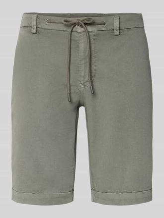 M.A.C Regular Fit Bermudas mit Bindeg&uuml;rtel und franz&ouml;sischen Eingrifftaschen