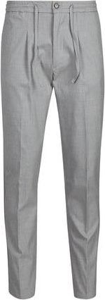 Aur&eacute;lien Pantalon droit en coton m&eacute;lang&eacute;