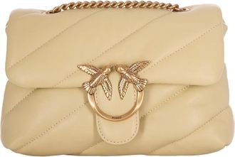 Pinko Pinko, Femme, Sacs, Jaune, Taille: ONE Size Mini Love Bag Puff