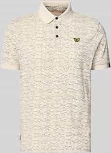 PME Legend Slim Fit Poloshirt im Allover-Look