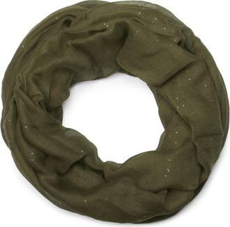 styleBREAKER Schlauchschal Loop mit Glitzer unifarben