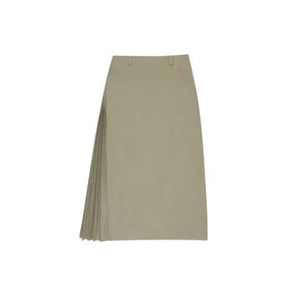 Incotex Midirock mit Seitenfalten - - Skirts - Damen - Gr&uuml;n - L