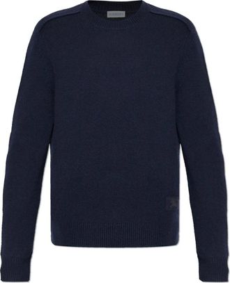 Burberry Homme, Pulls, Bleu, Taille: S Pull ras du cou en cachemire