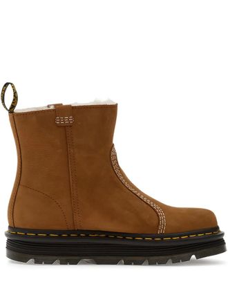 Dr. Martens bottines Zebzag Rigger Wl - Marron