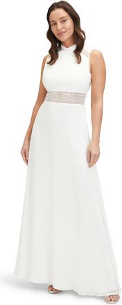 Vera Mont Damen Abendkleid rückenfrei Ivory White,34