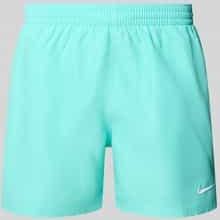 Nike Badeshorts mit Logo-Stitching und Eingrifftaschen