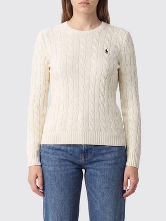 Polo Ralph Lauren Pull &agrave; col ras du cou coupe slim en laine et cachemire avec logo Poney