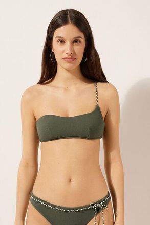 Calzedonia Bustier-bikinioberteil Crinkle Twist Grun