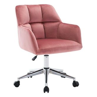 Vente-Unique Vente-unique - Chaise de bureau - Velours - Rose - Hauteur réglable - pega de Pascal Morabito