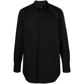 Jil Sander L&auml;ssiges Baumwollhemd - - Shirts - Herren - Schwarzk - S