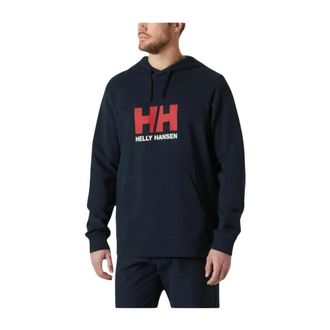 Helly Hansen Marineblauer Logo Hoodie - - Sweatshirts & Hoodies - Herren - Blau - M