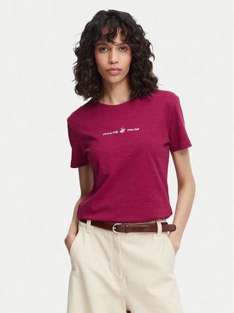 Beverly Hills Polo Club T-Shirt P-SS26W-TS6510 Dunkelrot Regular Fit