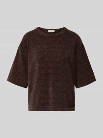 Freequent Relaxed Fit T-Shirt in Strick-Optik Modell Tempo