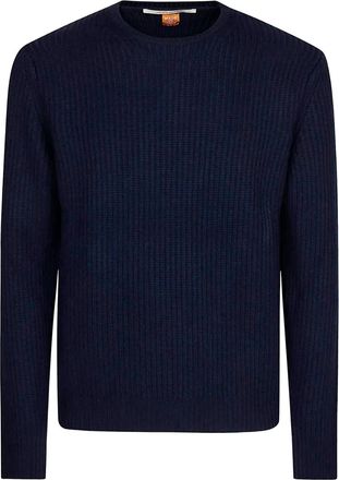 Alpha Industries pull côtelé en laine - Bleu